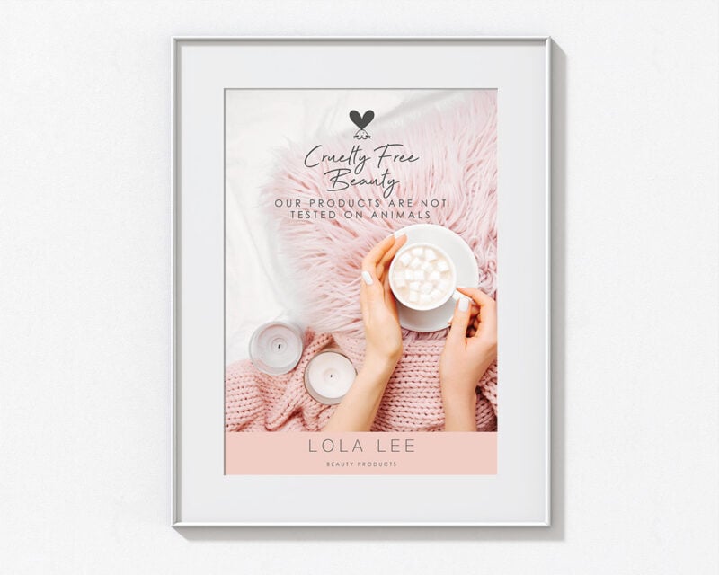 Lola Lee Cruelty Free Poster | Belush Ltd